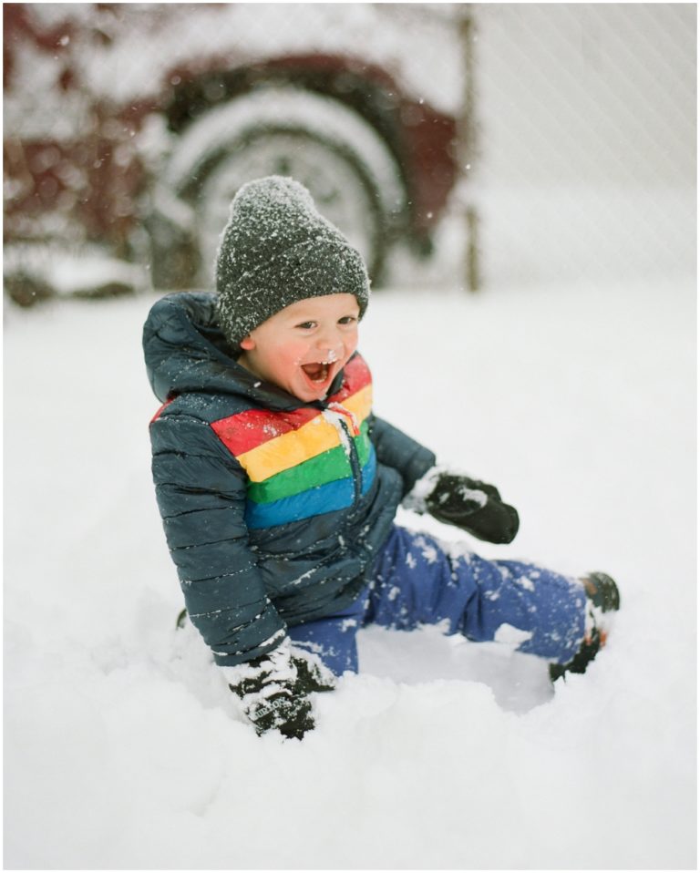 Personal Family Photos in Buffalo New York Snow Day - Shaw Photography Co.